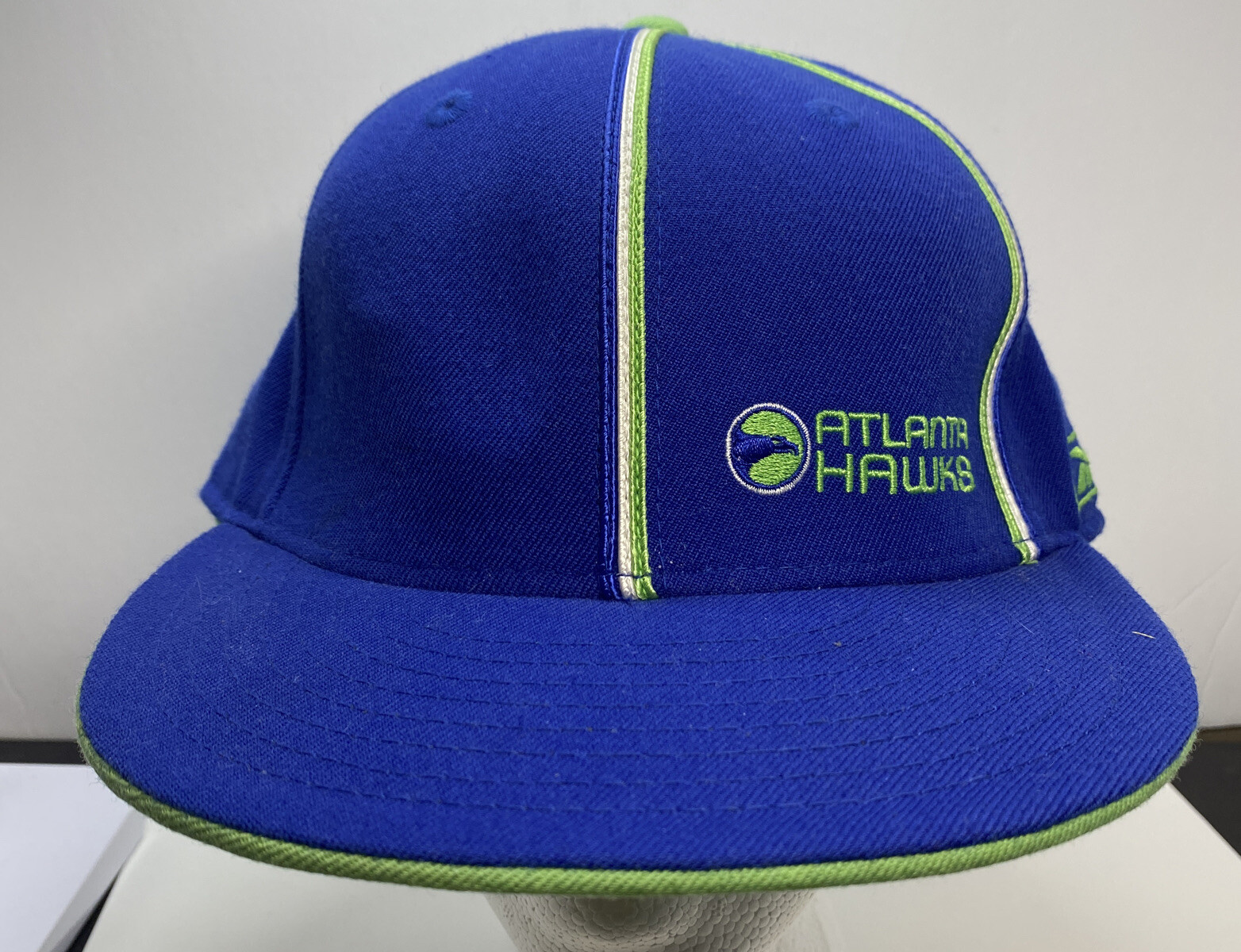 Atlanta Hawks Hat Cap Reebok Hardwood Classic 7 1/4 Blue Green White ...