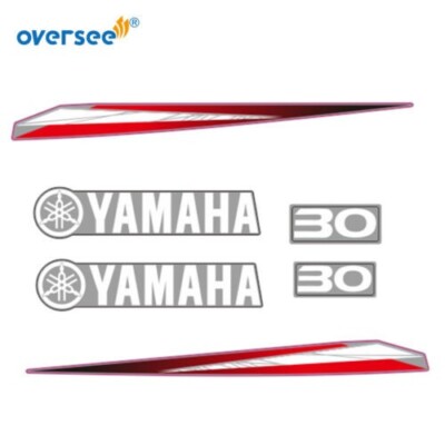 Top Cowling Sticker Kit 30HP For Yamaha Outboard Motor Graphics 30HP 2 ...