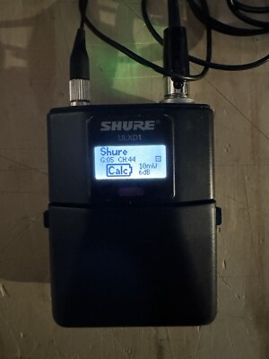 Shure ULXD1 - G50 Band 470-534MHz Wireless Bodypack Transmitter w/WL185 ...