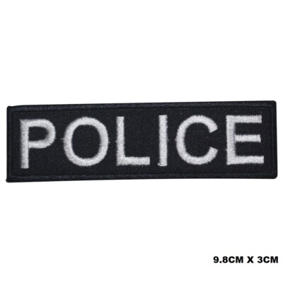 Police Logo Embroidered Patch Iron/Sew On Patch For Clothes | eBay UK