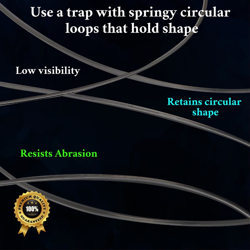 8oz Weighted Premium Dungeness Crab Snare for Fishing Pole Castable ...