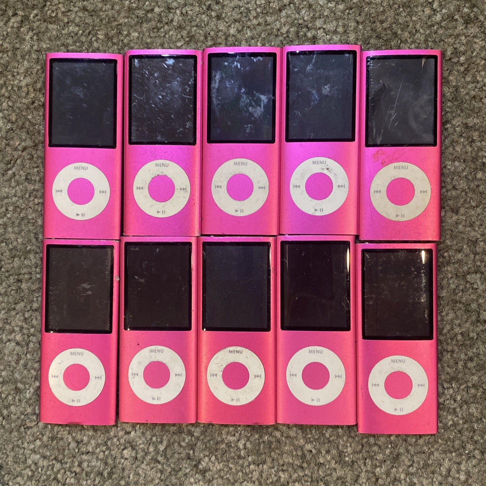Lot Of (10) Apple iPod Nano 4th Generation A1285 8GB Pink! Untested ...