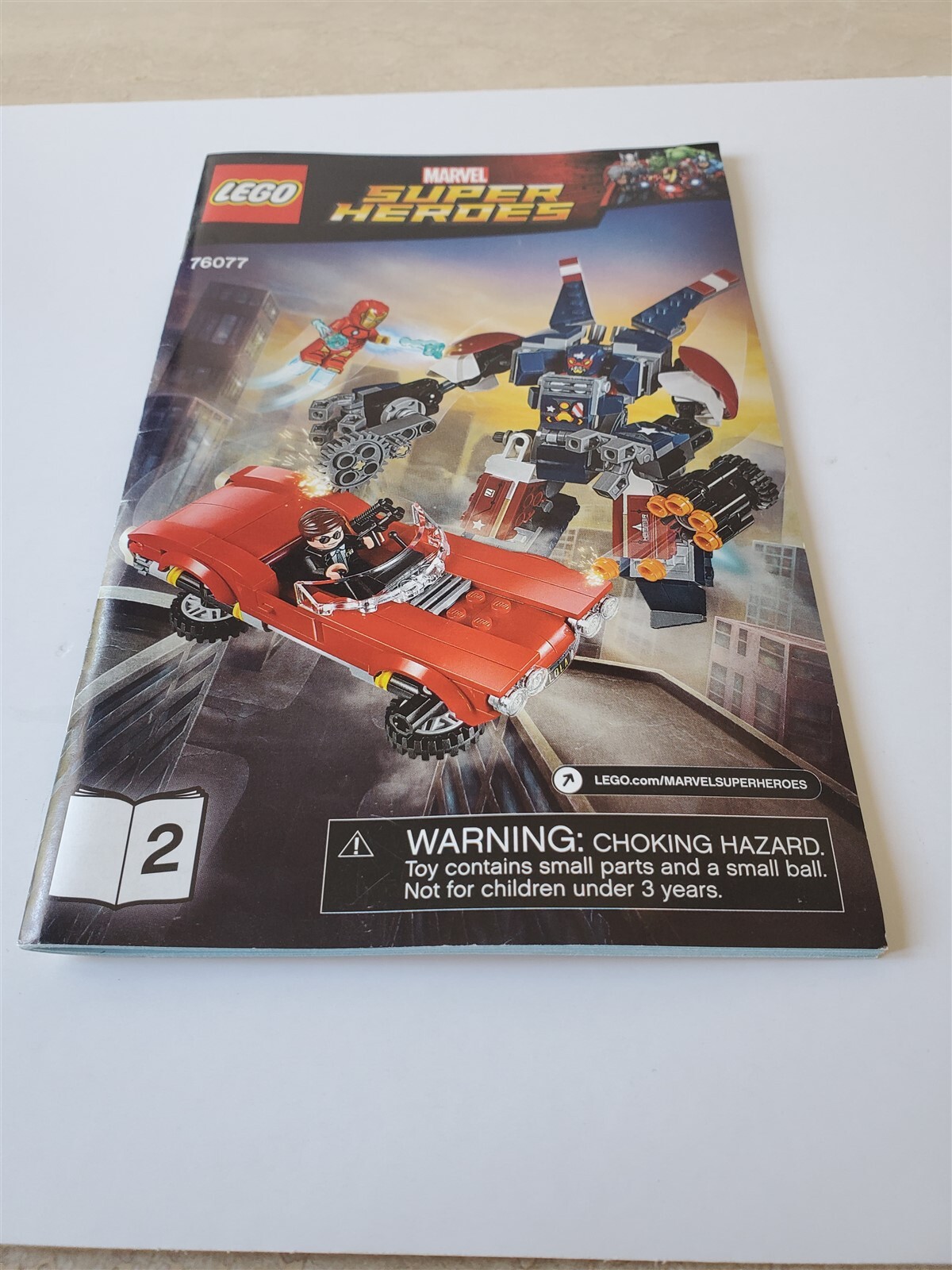 2017 LEGO 76077 MARVEL SUPER HEROES Iron Man Detroit Steel #2 Instruction Manual | eBay