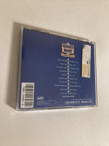 Quiet Riot - Winners Take All CD CBS | eBay