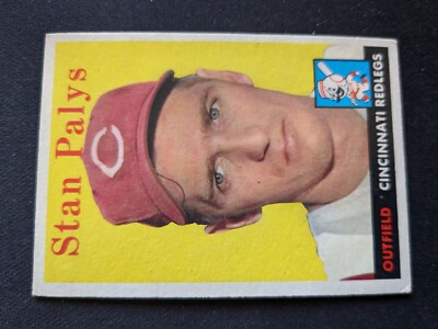 1958 Topps Baseball Card # 126 Stan Palys - Cincinnati Reds RC (VG/EX ...