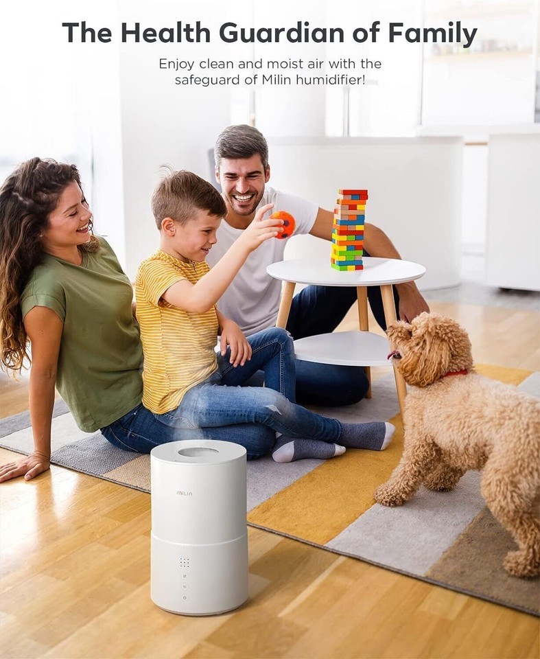 Humidifiers for Bedroom Large Room, Ultrasonic Cool Mist Humidifier 2L ...