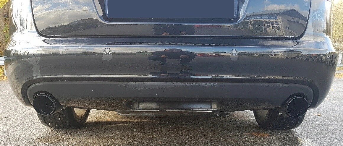 Sport Exhaust Back Box Delete Straight Pipe Silencer AUDI A6 S6 RS6 C6 ...