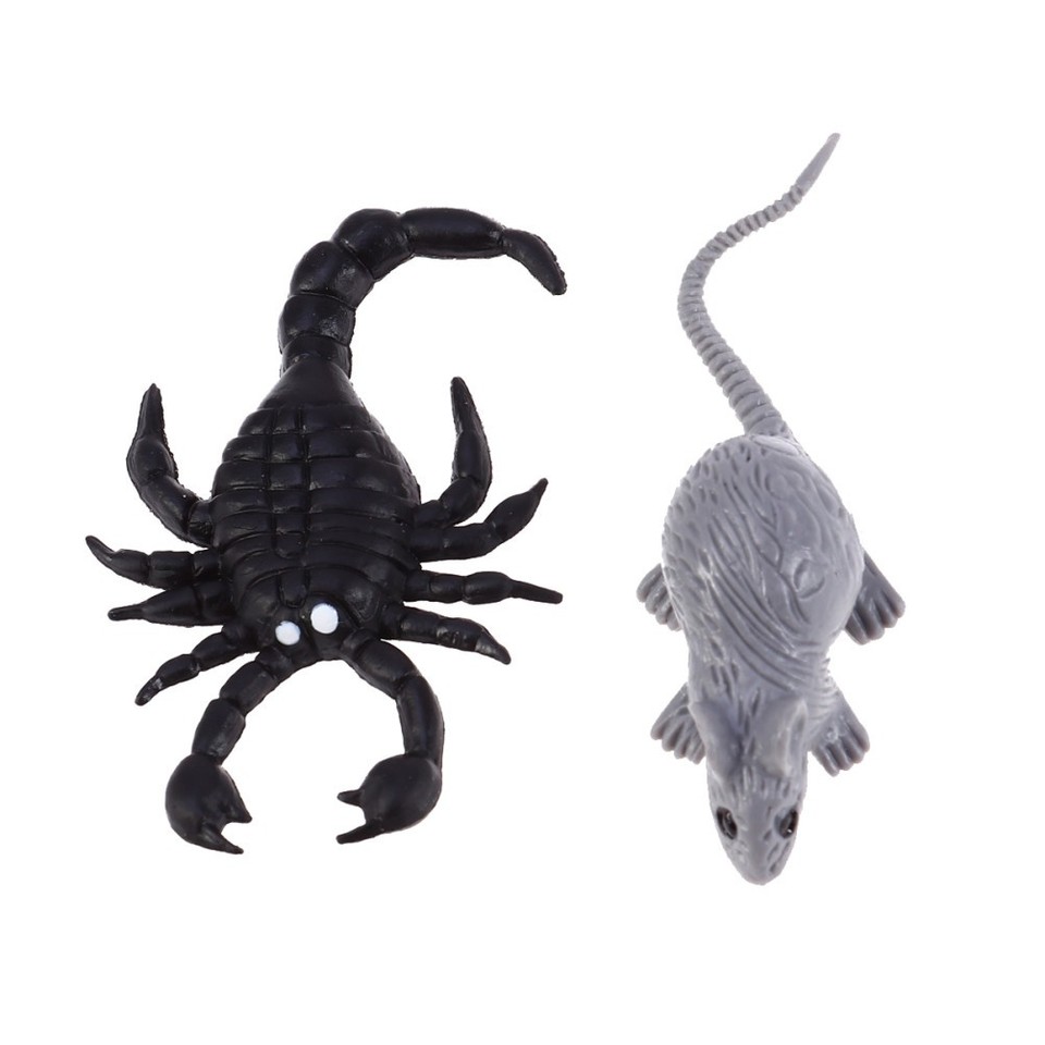 8 Pcs Prank Items Halloween Scorpion Props Fake Supplies Dead Animals ...