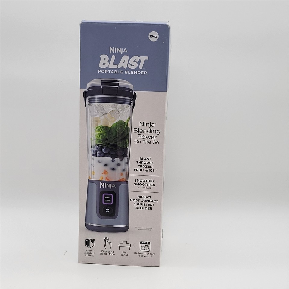 Ninja BC151NV Blast Portable Blender, Cordless, 18oz. Vessel, Personal ...