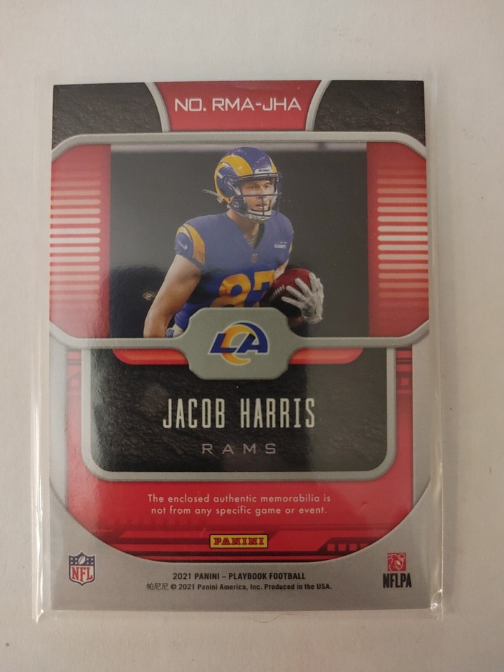 2021 Panini Playbook Rookie Materials Los Angeles Rams Jacob Harris | eBay
