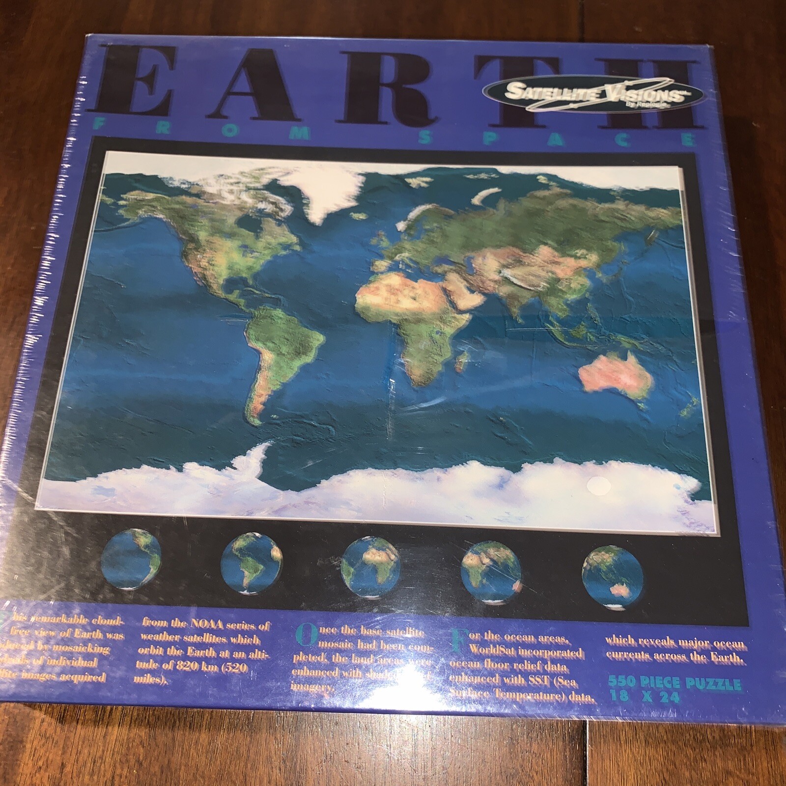 Earth From Space 550 Piece Satellite Picture 18x24 Jigsaw Puzzle for ...