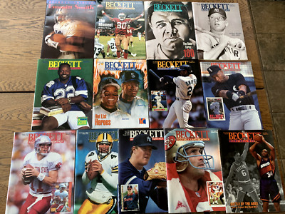 Beckett Monthly Magazine Price Guide Lot of 13 Vintage 90s Mantle, Ruth ...