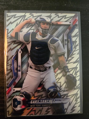 2018 GARY SANCHEZ TOPPS HIGH TEK PATTERN 2 LIGHTNING BOLTS NEW YORK ...