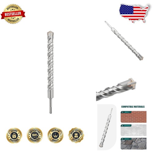 30mm SDS Plus Rotary Hammer Bit - 16 inch Heavy-Carbon Steel for Tough ...