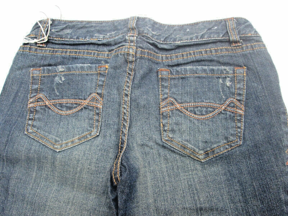 MOSSIMO women jeans junior 1R 1 NEW Bootcut distress FIT6 NWT FREESHIP ...