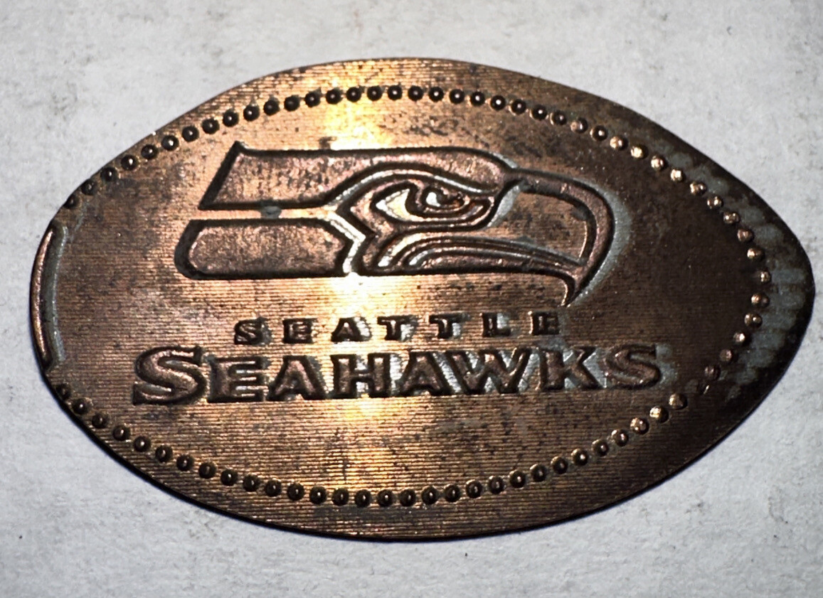 Retired Seattle Seahawks NFL Shiny Elongated Coin Smashed 1C Penny ...