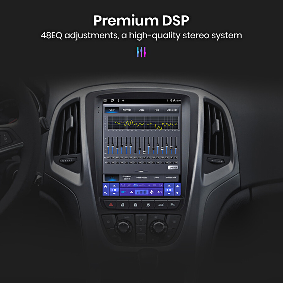 For Vauxhall Astra Opel Astra J Car Stereo Android 9.7" GPS Sat Nav DAB ...