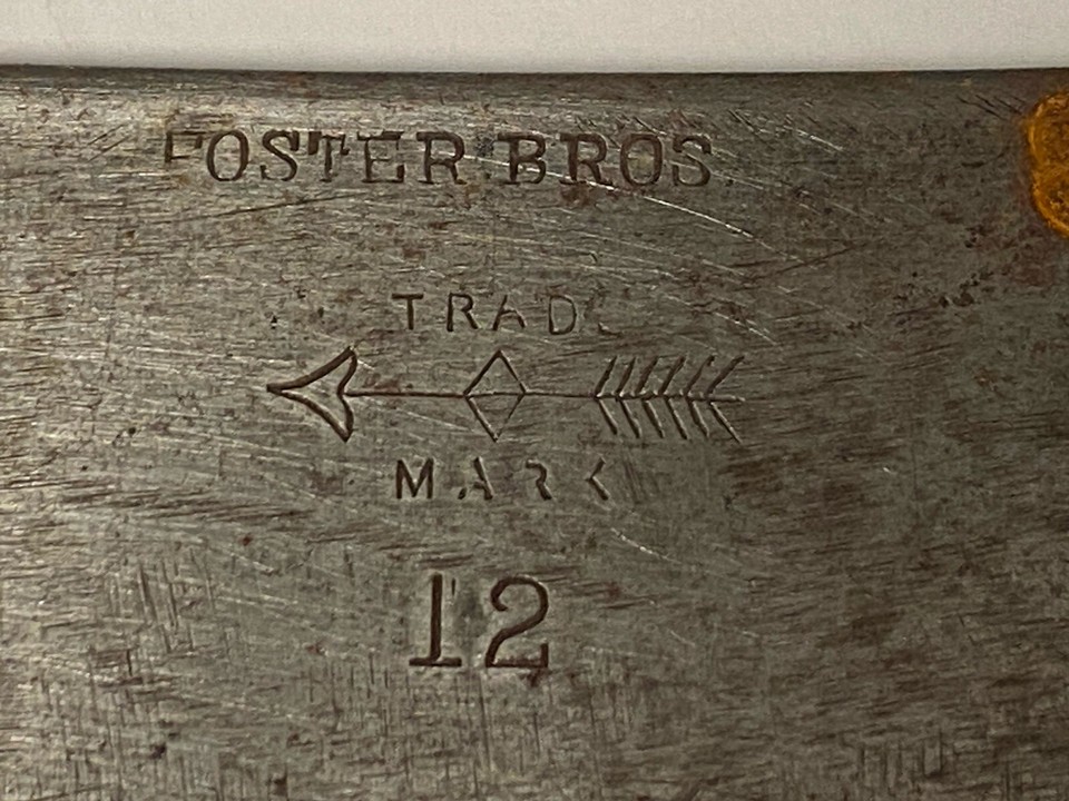 Foster Bros. Meat Cleaver/Knife #9 & #12 Trade Mark Arrow Blades USA NY ...