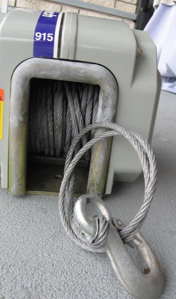 Powerwinch Model 915 Trailer winch-3000 lbs. Pull Single Line Cable ...