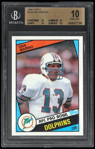 1984 TOPPS #123 DAN MARINO ROOKIE RC BGS 10 PRISTINE | eBay