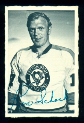 1970-71 OPC O PEE CHEE DECKLE EDGE #9 RON SCHOCK EX PITTSBURGH PENGUINS ...