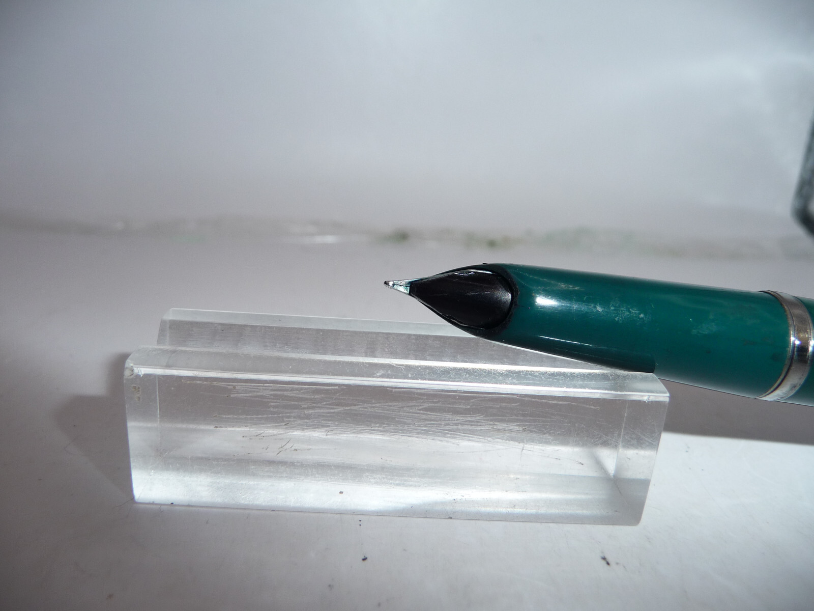 Parker Vintage 21 Inverted Ball Clip Green Fountain Pen--fine point | eBay