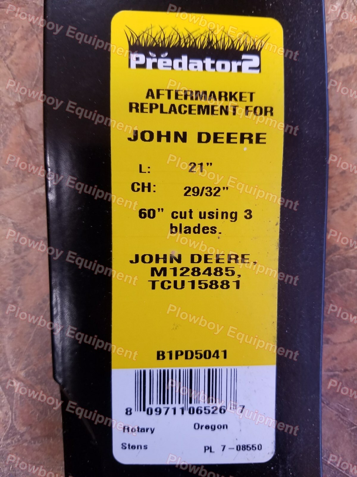 3 - 60" Deck Mulch Blades for John Deere Mower M168223 M163983 TCU18624 ...