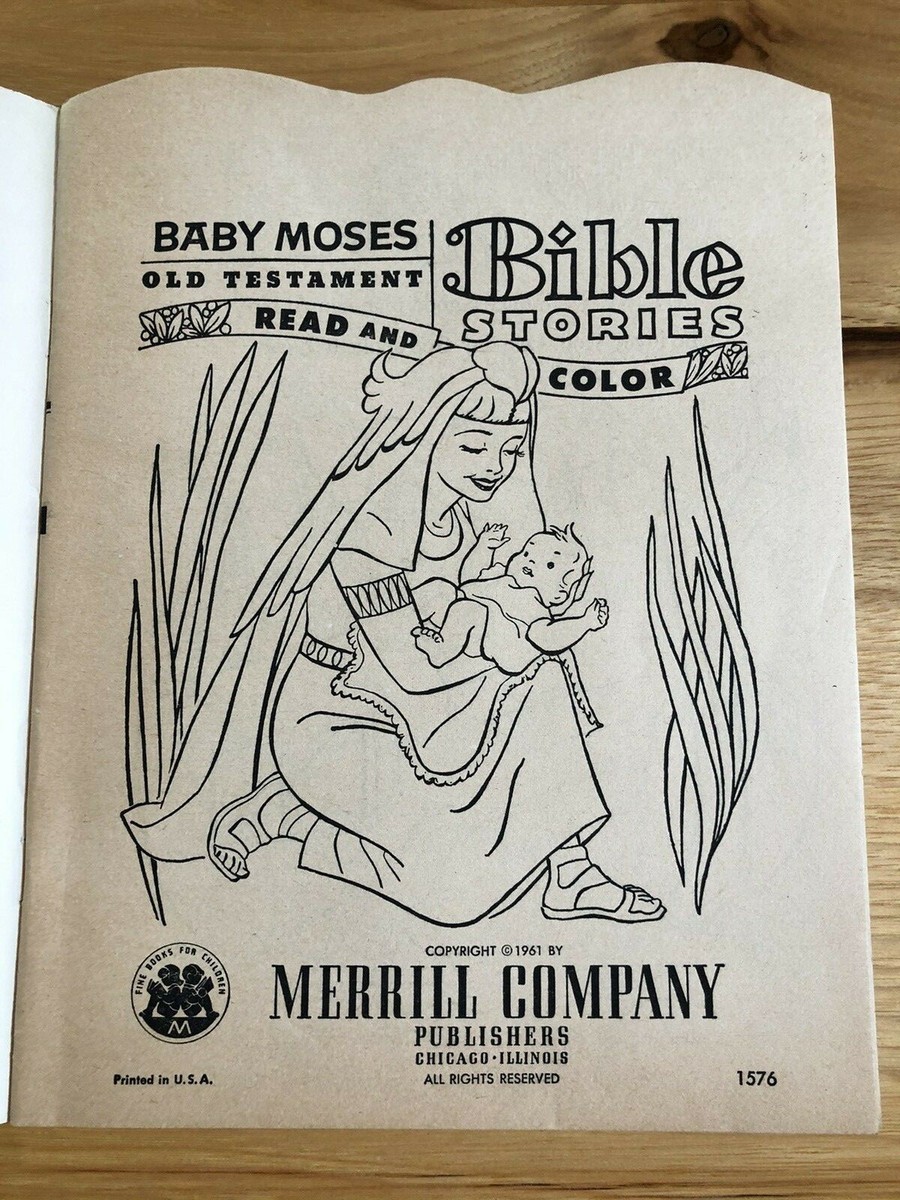 Coloring Baby Moses Baby Moses Bible Story Coloring Page