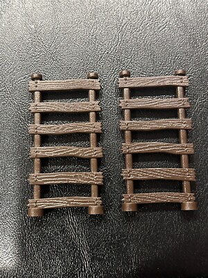 (2) Mega Bloks Wooden Ladders Pirates of Caribbean Krystal Wars 1-3/16 ...