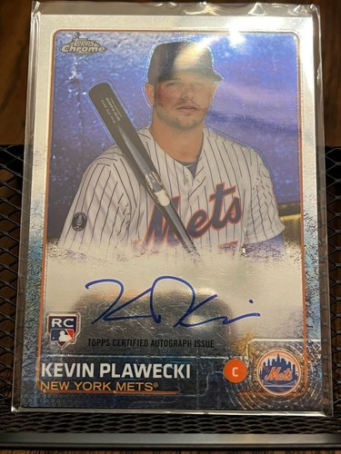 KEVIN PLAWECKI 2015 TOPPS CHROME NEW YORK METS SIGNED ROOKIE AUTOGRAPH ...
