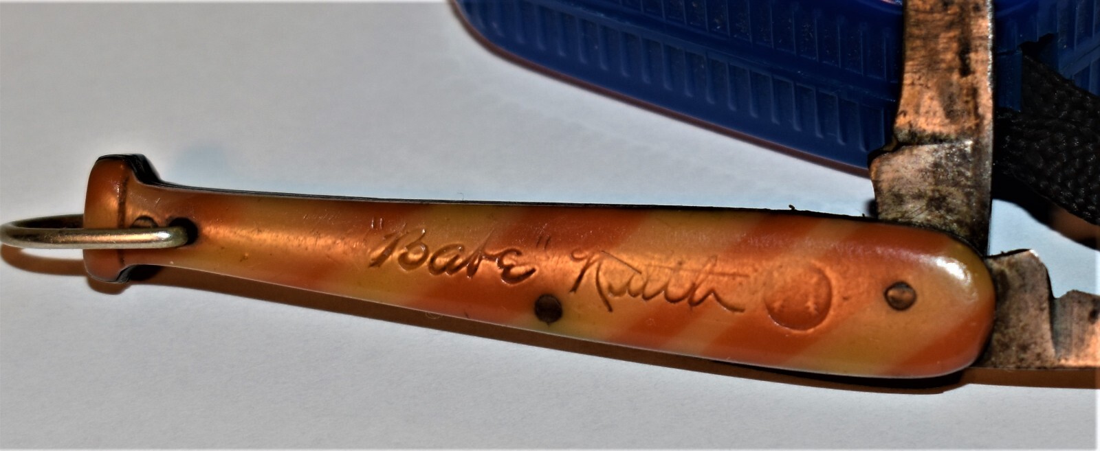 Babe Ruth Baseball Bat small Vintage 2 blade folding Knife 2 1/2" long ...