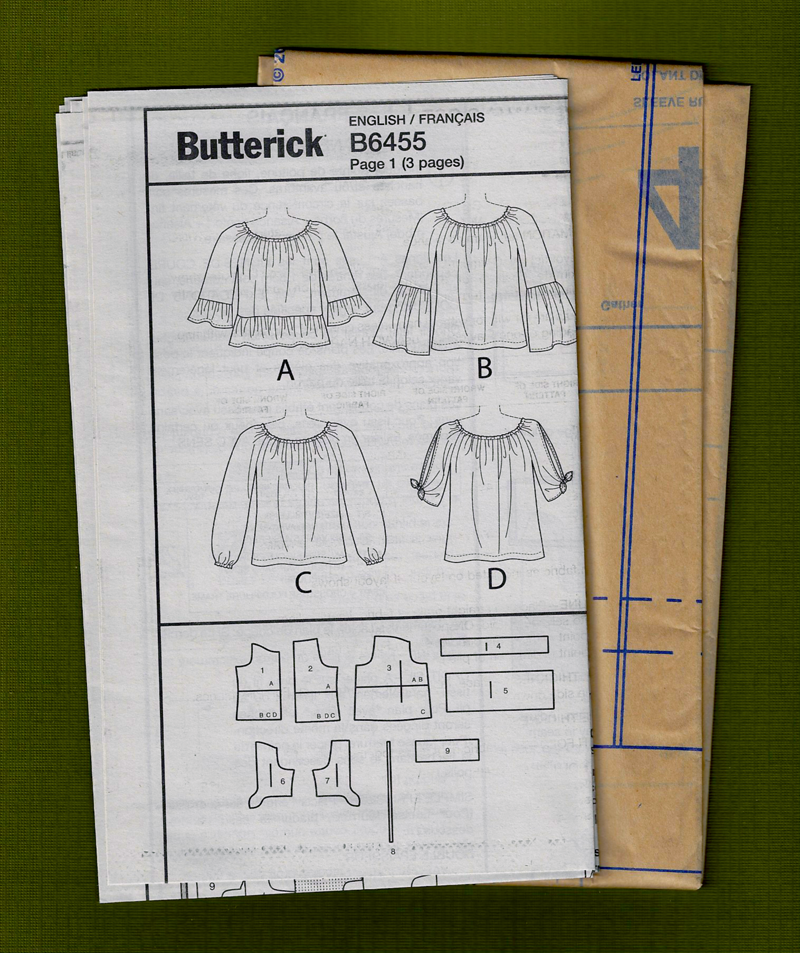 NEW Raglan Sleeve Peasant Blouse Sewing Pattern (Sizes XS-S-M ...