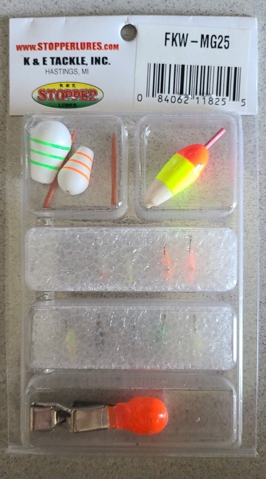 16 piece Moon Jig Ice Fishing Kit - Jigs, bobbers and depth finder | eBay
