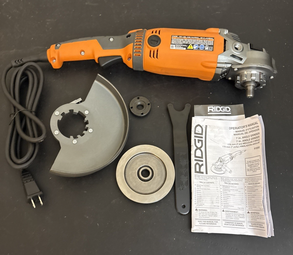 Ridgid R10202 120V Corded Electric 7" Twist Handle Heavy Duty Angle ...