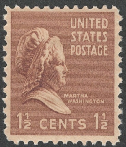 US. 805. 1 1/2c. Martha Washington. Presidential Issue. Single Stamp ...