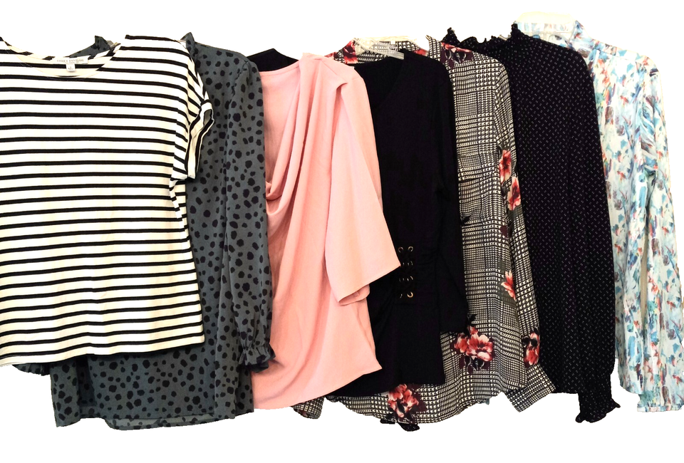 HUGE LOT of 33 Women's TOPS & BLOUSES 12/LG, NEW/EUC Summer & Fall ...