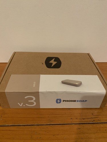 PhoneSoap 3.0 UV Sanitizer and Charger w Power Adapter in Gold NEW in ...