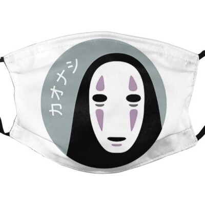 Spirited Away No Face Adjustable Filter Face Mask/Face Covering (ref ...