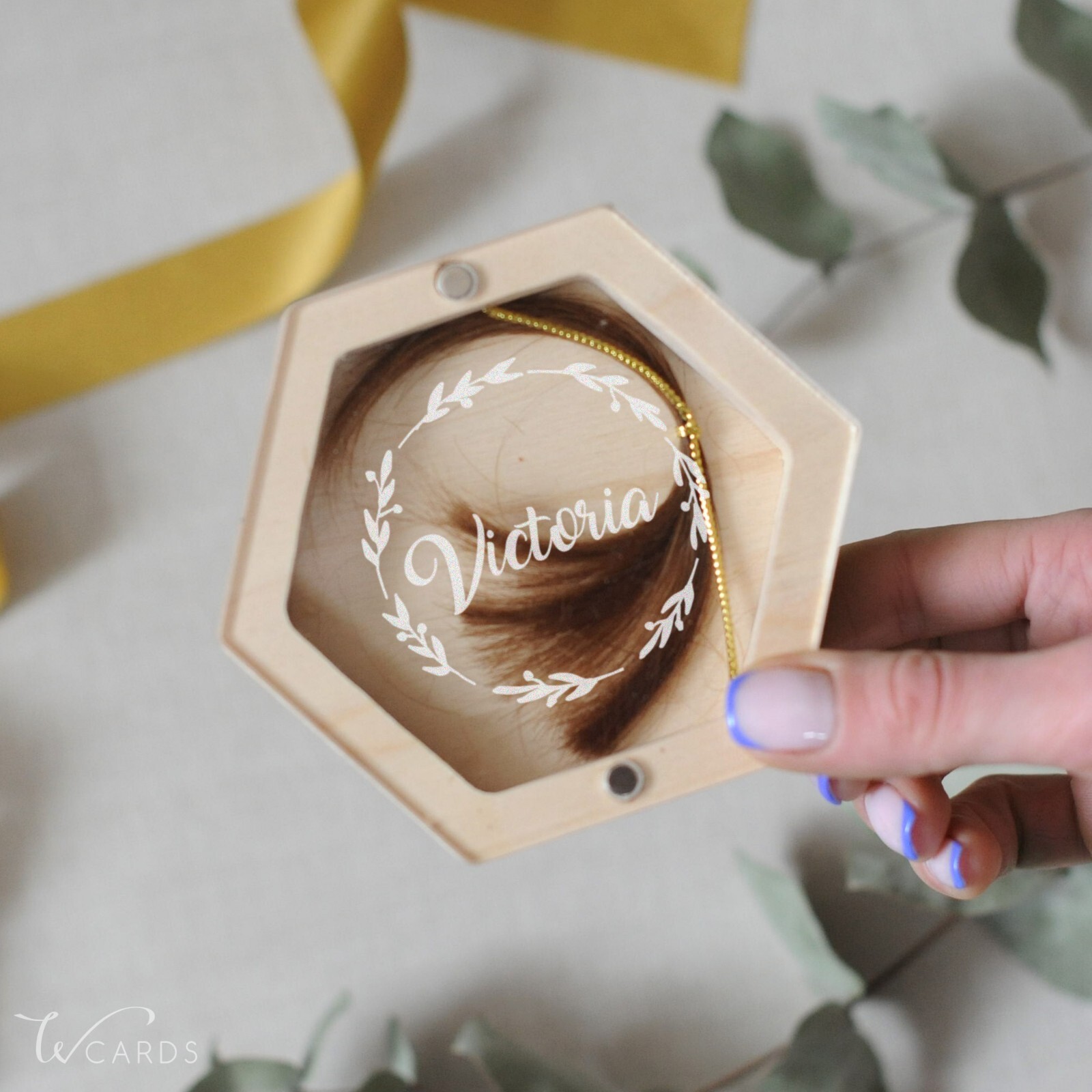 First Haircut Keepsake Holder First Curl Box for Kids Baby Boy Girl | eBay