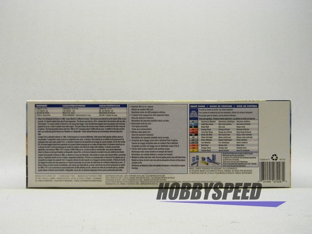 Revell 85-7228 1:25 Ford Bronco Half Cab w/Dune Buggy & Trailer Model ...