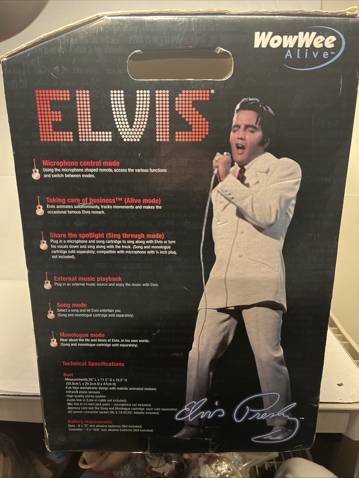 Elvis Presley Lifesize - Singing & Talking Animatronic Robot Statue ...