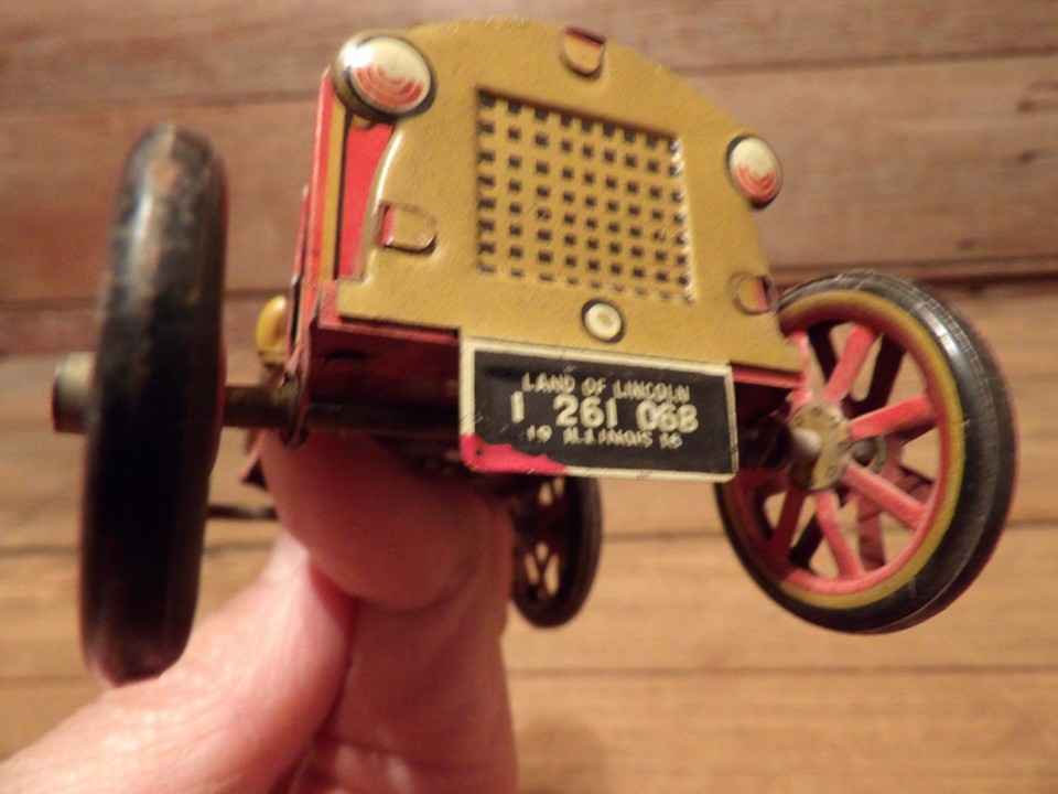 Vintage 1916 LINEMAR Toys Japan Tin Friction Chicago Fire Dept Steam ...