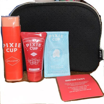 Pixie Kit Bag,/Cup Lube 50ml. /Cup Applicator/Cup Dust | eBay