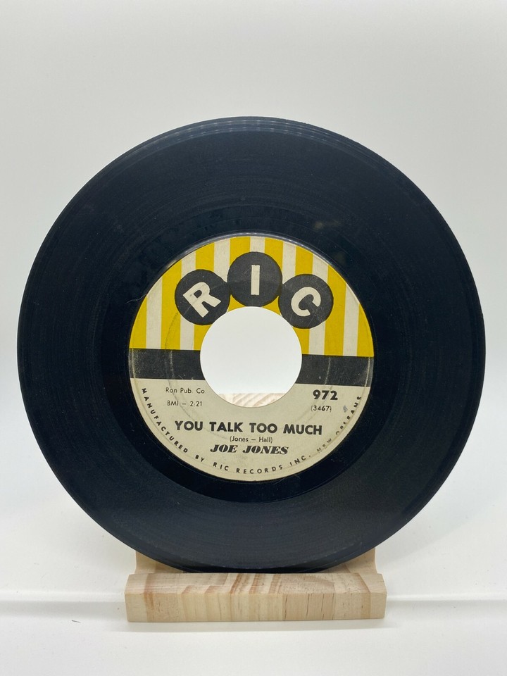 JOE JONES I Love You Still / You Talk Too Much RIC 972 ROCKER 45 7 ...