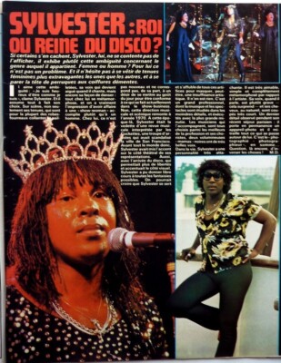 Disco Singer SYLVESTER = 1 PAGE 1979 French CLIPPING | eBay