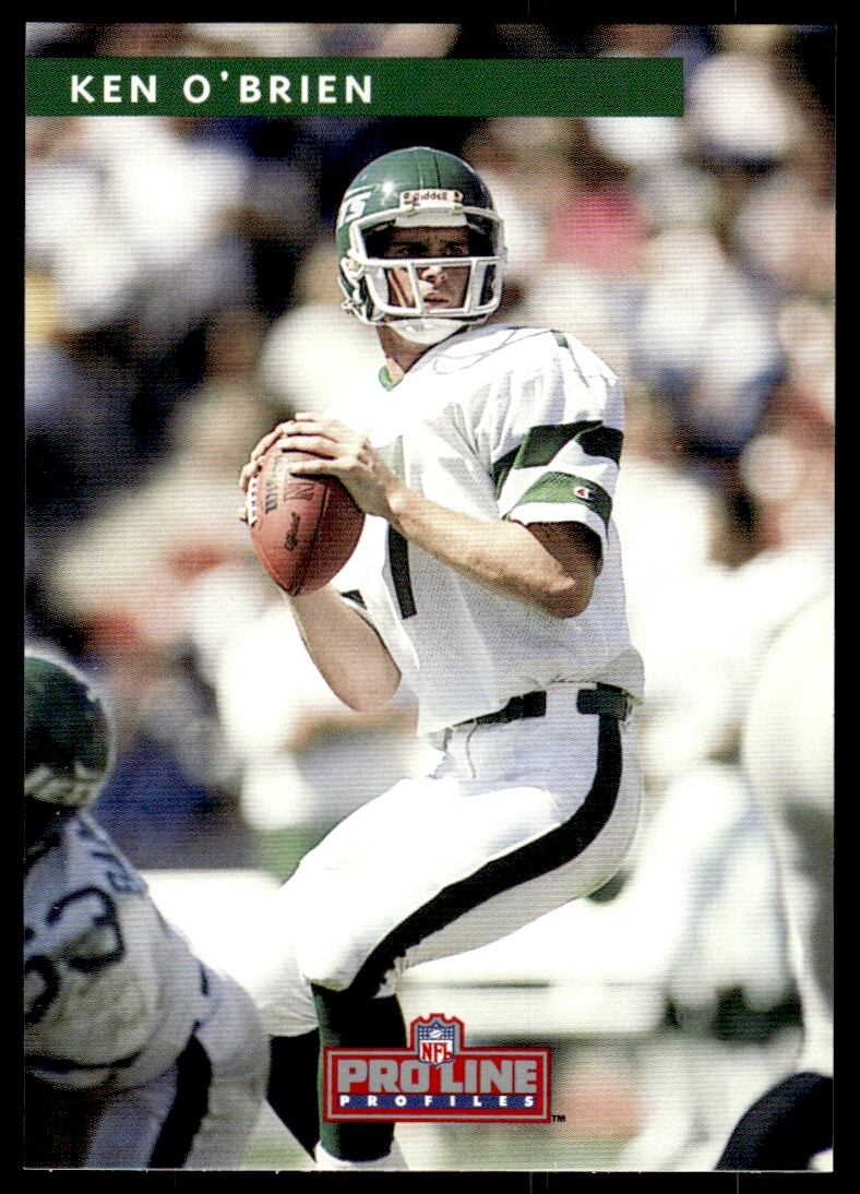 1992 Pro Line Football Card Ken O'Brien New York Jets #307 | eBay