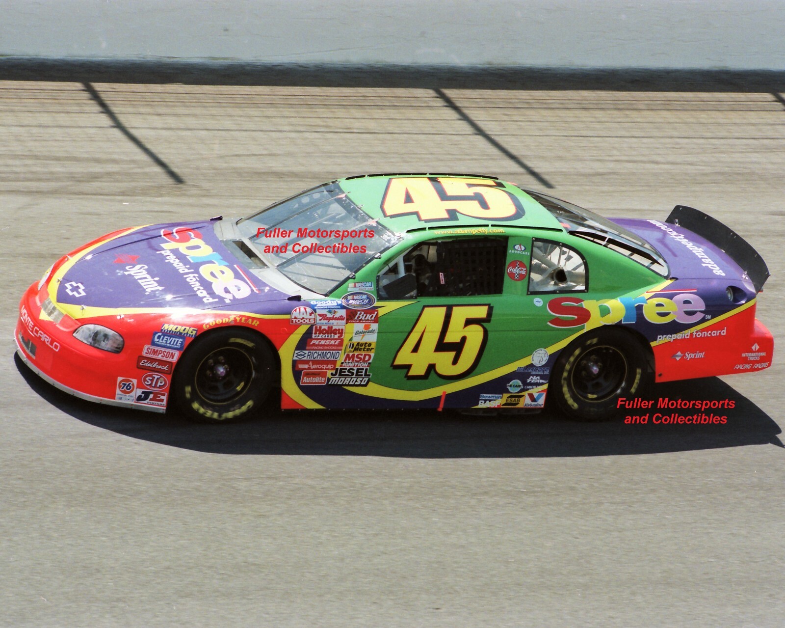 ADAM PETTY 1999 #45 SPREE CHEVY NASCAR BUSCH SERIES 8X10 PHOTO ...