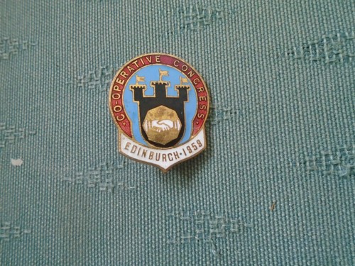 1959 EDINBURGH - COOPERATIVE CONGRESS CONFERENCE - ENAMEL PIN BADGE ...