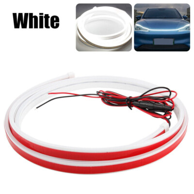 Dynamic Scan Start Up Hoodbeam Kit Flexible Car Hood LED Strip Lights 1 ...