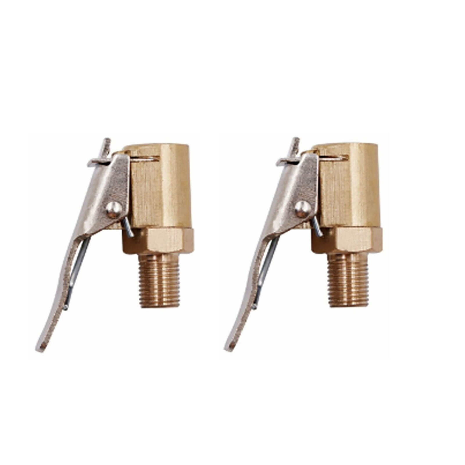 2Pcs Tire Inflatable Straight Copper Open Flow Air Chuck Car ...